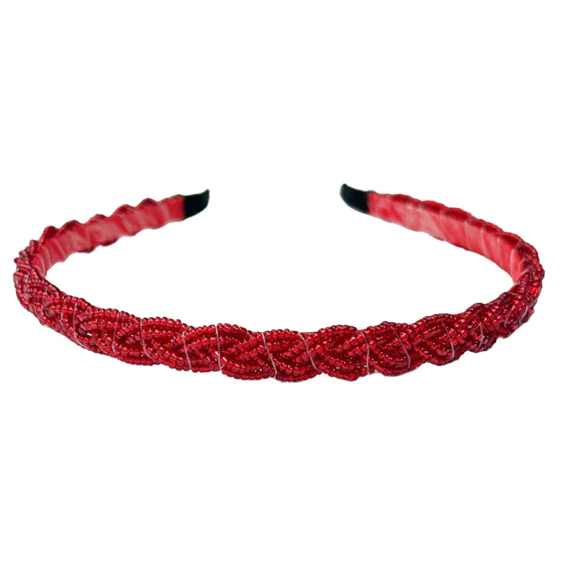 Ruby Red Rush Beaded Headband | Headbands of Hope – Shirley's Wig Shoppe